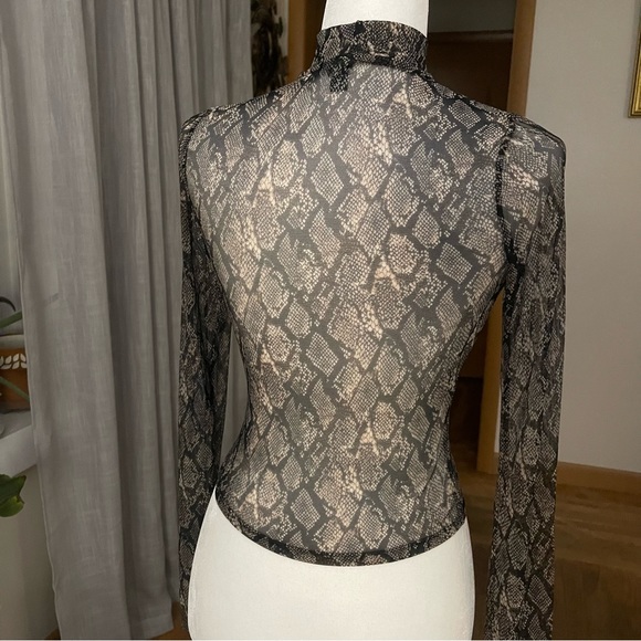 wild fable | Tops | See Through Snake Skin Top | Poshmark